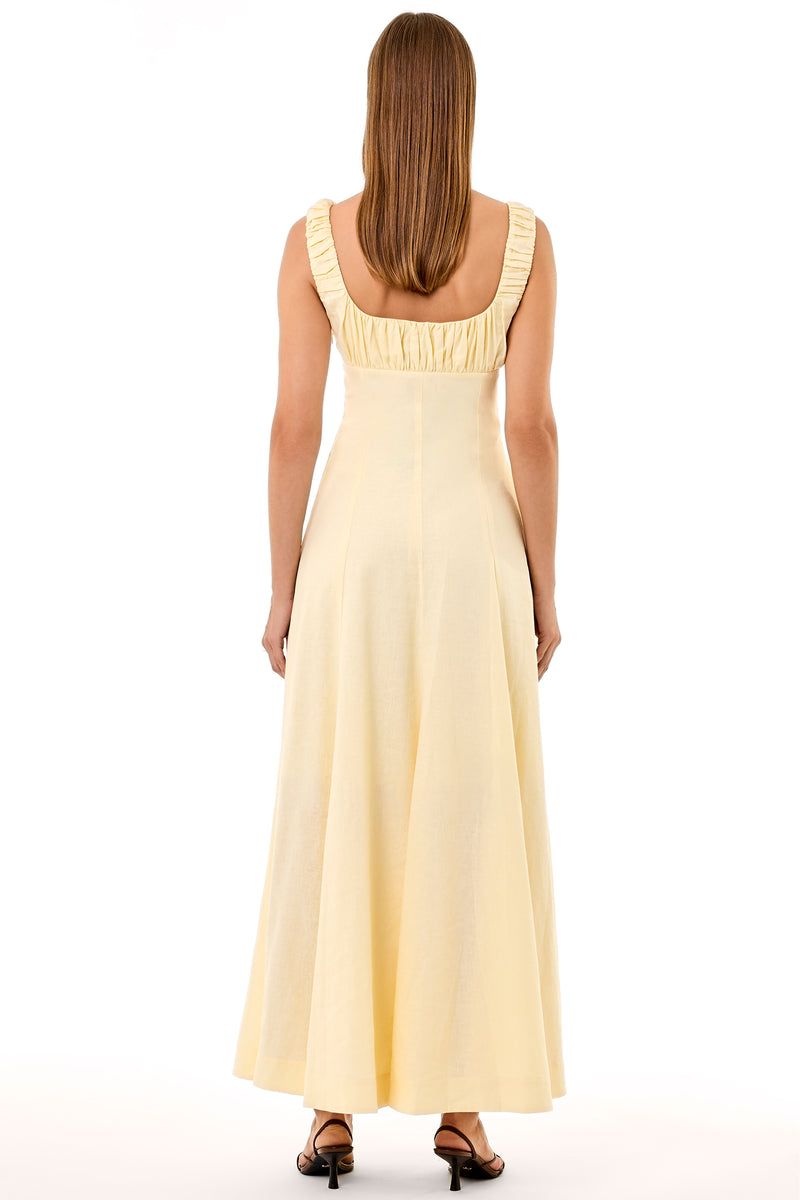 DINA DRESS - CUSTARD – NICHOLAS